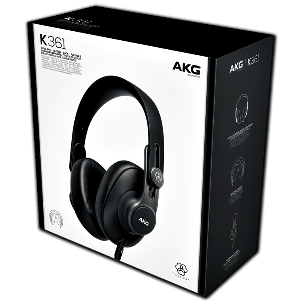 Fone de Ouvido AKG K361 Profissional Preto - INTERMEZZO