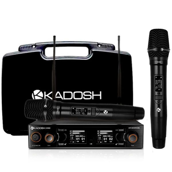 Microfone sem Fio Duplo Kadosh K 502 M Dinâmico Cardióide - INTERMEZZO