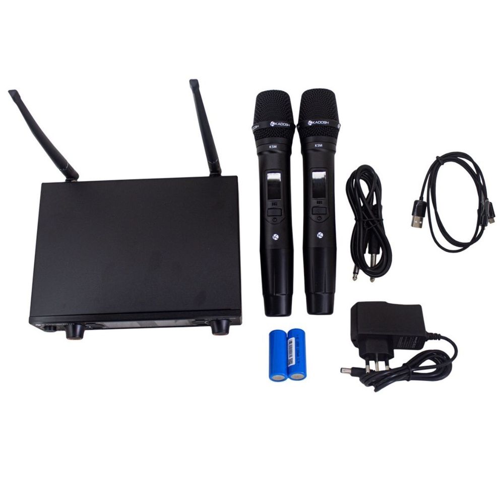 Microfone sem Fio Duplo Kadosh K 502 M Dinâmico Cardióide - INTERMEZZO
