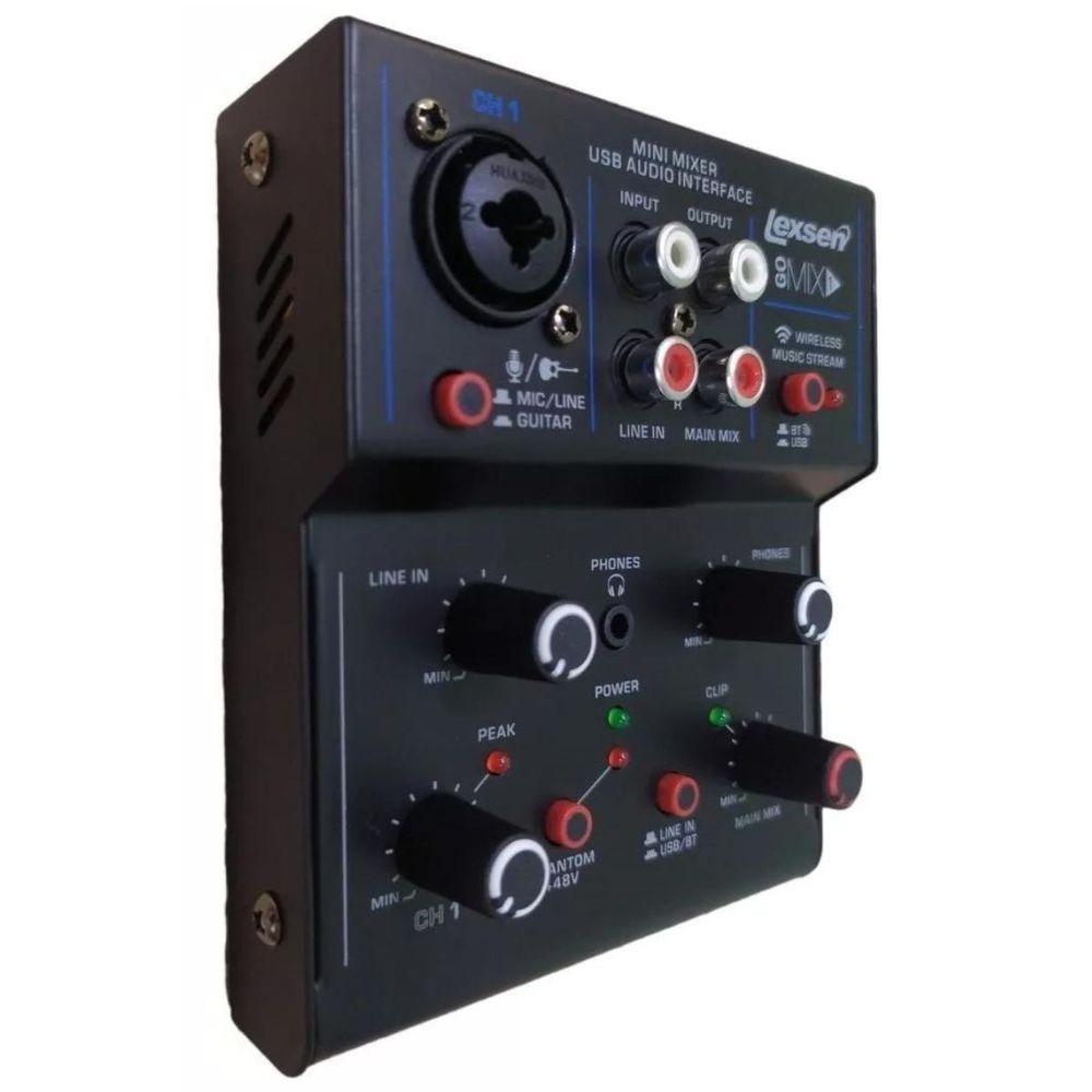 Interface e Mixer Lexsen Go Mix 1 Interface USB e Bluetooth - INTERMEZZO