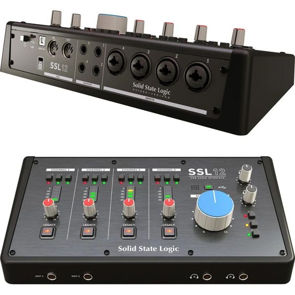 Interface De Áudio Solid State Logic Ssl 12 Usb Gravação Profissional ...