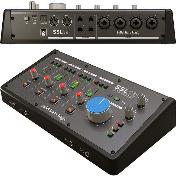 Interface De Áudio Solid State Logic Ssl 12 Usb Gravação Profissional ...