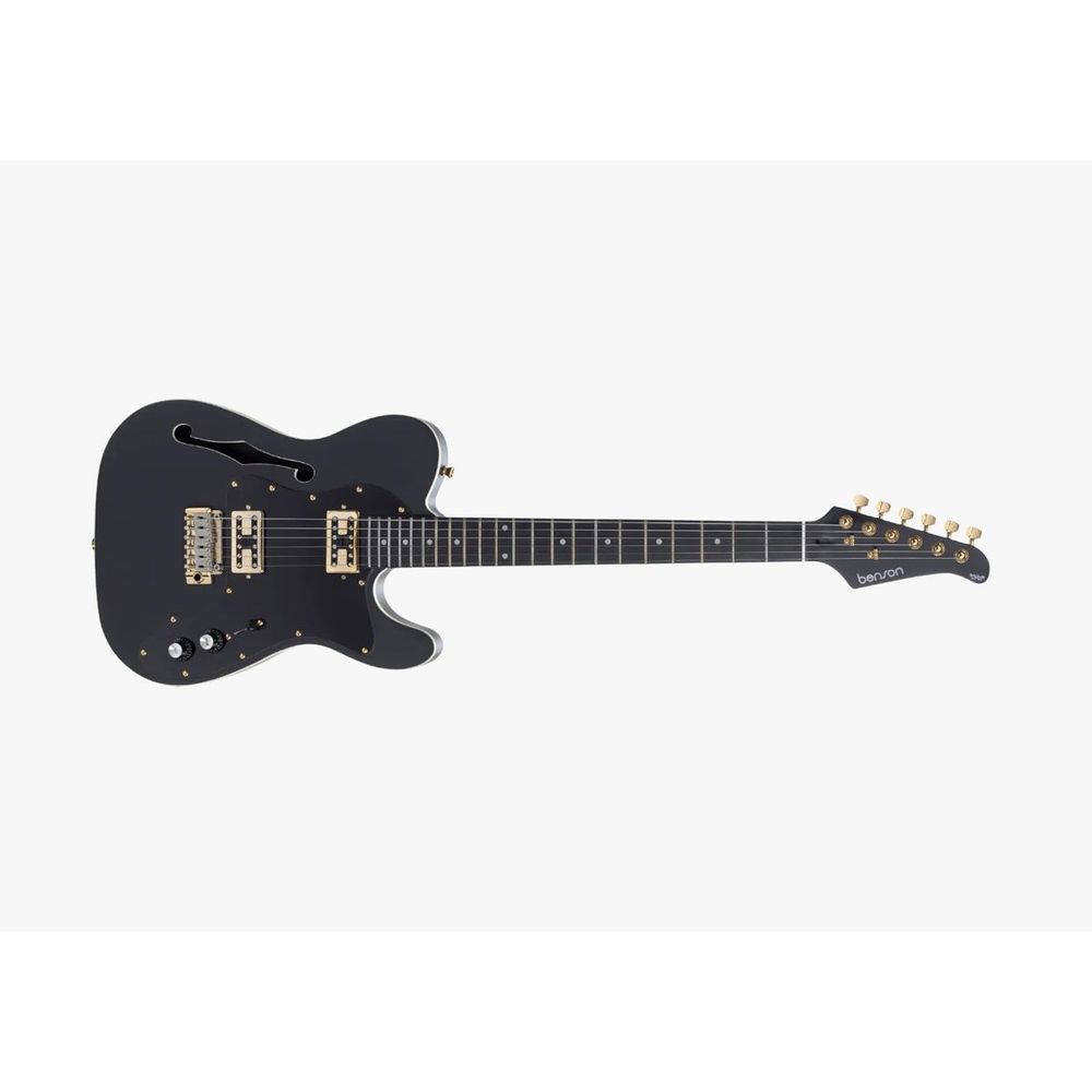 Guitarra Benson Brave One Tele Thinline HH Satin Black - INTERMEZZO